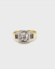 Rose cut diamond ring- Athena - Ilana Belsky